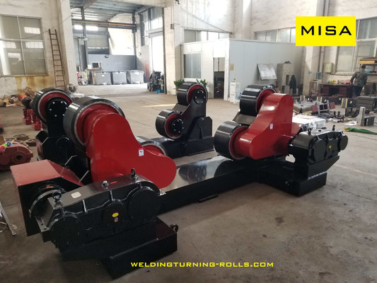 20Ton Self-Aligned Welding Rotator With 1.5KW Motor Power , Pipe Turning Rolls