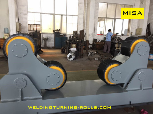 Rubber Wheels HGZ Wired Welding Turning Rolls / Self Aligning Rotator 5ton
