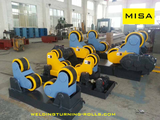 Adjustable 20T Self-aligned Welding Rotator Pipe Welding Rollers in Blue