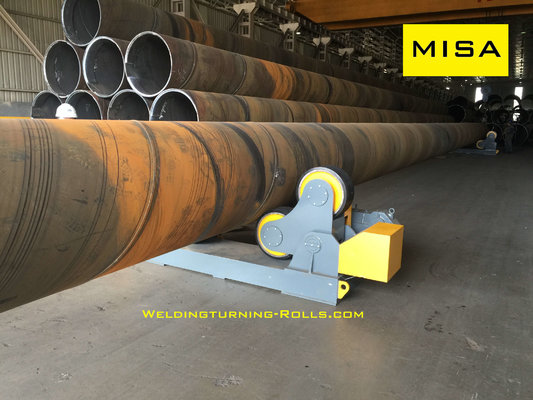 60 Ton Self Aligning Welding Rotator VFD Control For Pressure Vessel Fabricate