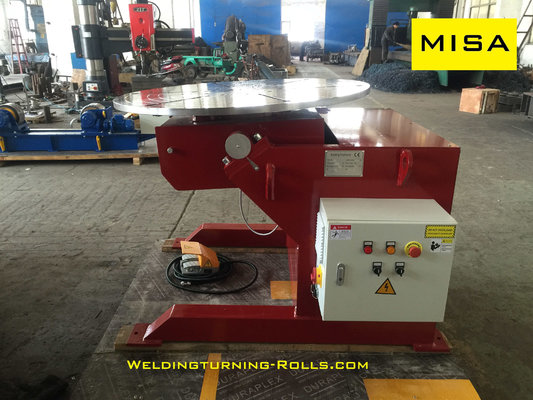 2000kg Manual Fixed Welding Positioner Chuck Adjustable VFD Control