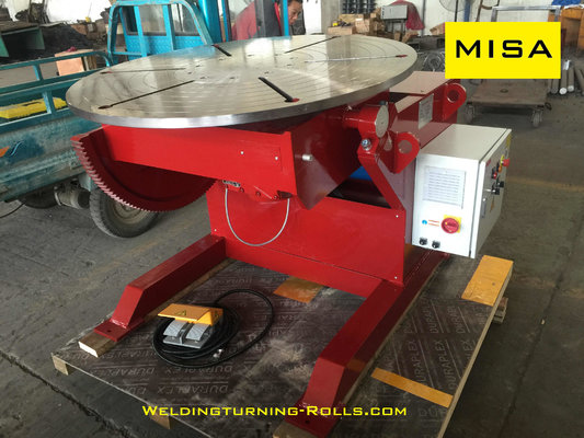 2000kg Manual Fixed Welding Positioner Chuck Adjustable VFD Control