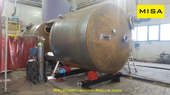 Double Drive 5Ton Conventional Welding Rotator With 0.1~1m/min Roller Linear Speed