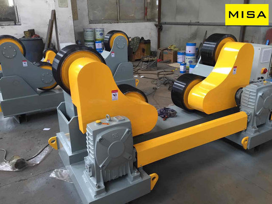 Yellow Welding Turning Rolls Fixed Self Aligned Welding Rotator For Pipe Welding