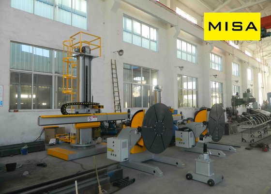 Fixed Welding Cloumn And Boom With Flange Welding And Saw System