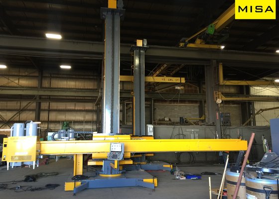 LH2020 Fixed And Manual Welding Column Boom Manipulator For Longitudinal Welding