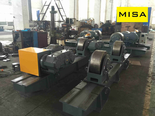 40T Adjustable Pipe Welding Turning Rolls With 2*1.5KW Motor And Φ400mm PU Wheels