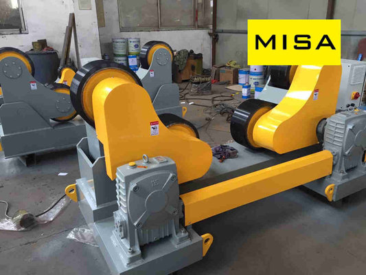 Simple Operation Vessel Self Aligning Welding Rotator With Width 180mm Pu Wheels