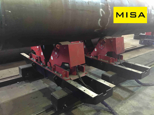 Self Aligned Automatic Growing Line Tank Turning Rollers With PU Wheels And 2.2kw Motor