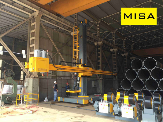 LH4050 Fixed And Manual Welding Cloumn And Boom With Cross Side And Seam Tracker