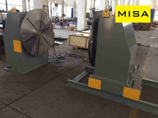 20T Vertical Head And Tail Stock Small Welding Positioner With Pipe Flange Turning Table