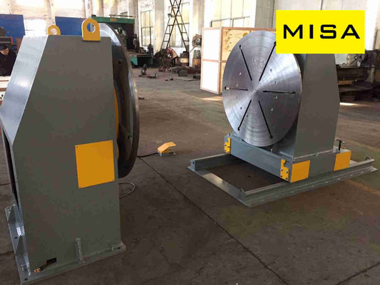 20T Vertical Head And Tail Stock Small Welding Positioner With Pipe Flange Turning Table