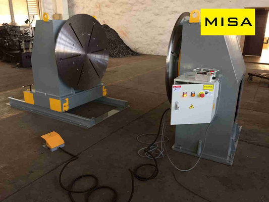 20T Vertical Head And Tail Stock Small Welding Positioner With Pipe Flange Turning Table