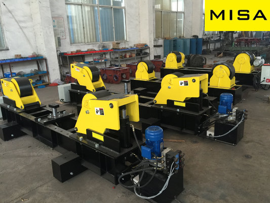 20T Standard Conventional Tank Fit Up Rolls With Polyurethane Weels