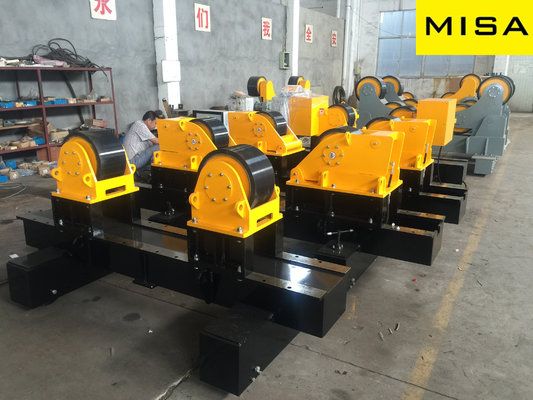 20T Standard Conventional Tank Fit Up Rolls With Polyurethane Weels