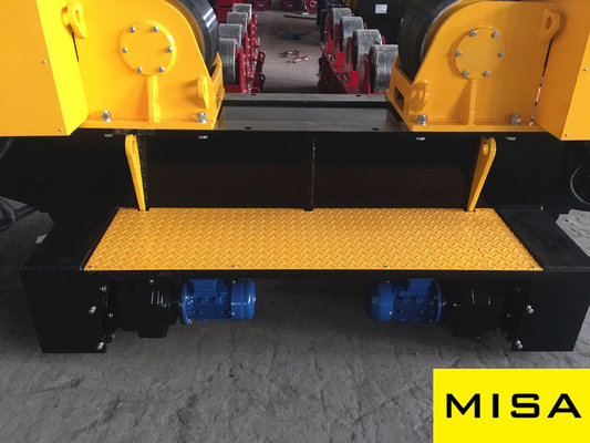 60 Ton Conventional Motorized Moving Welding Rotator With PU Wheels And 2*2.2KW Power