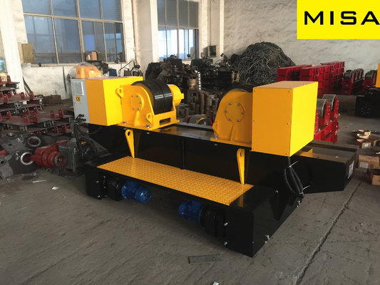 60 Ton Conventional Motorized Moving Welding Rotator With PU Wheels And 2*2.2KW Power