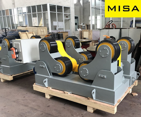 30T Self Aligning Welding Rotator With 6-60m/H Wheel Velocity For Tank Vessel