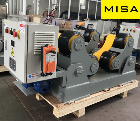 30T Self Aligning Welding Rotator With 6-60m/H Wheel Velocity For Tank Vessel