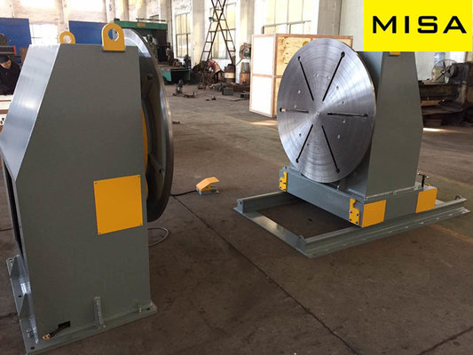 Head Tail Stock Welding Positioners Rated Weight 300kg 600mm Size Of Table