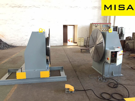 Head Tail Stock Welding Positioners Rated Weight 300kg 600mm Size Of Table