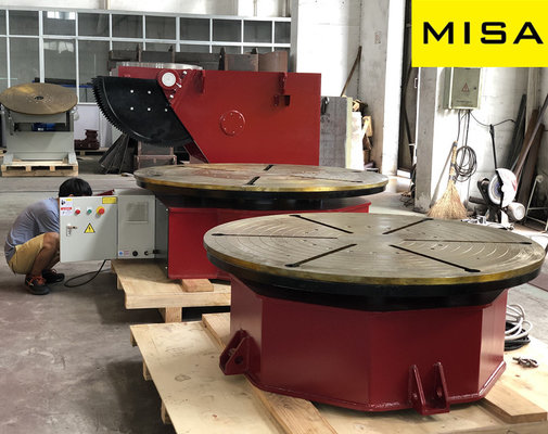 5T Horizontal Pipe Welding Turning Table 1500mm Size Of Table And 3kw Motor
