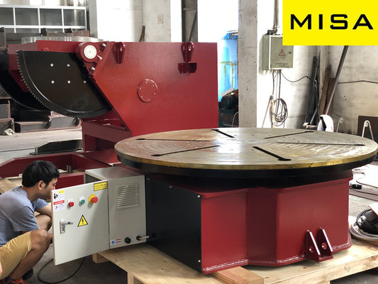 5T Horizontal Pipe Welding Turning Table 1500mm Size Of Table And 3kw Motor