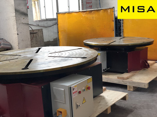 5T Horizontal Pipe Welding Turning Table 1500mm Size Of Table And 3kw Motor