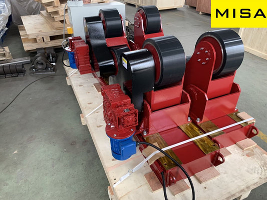 HGZ-30 Self - Aligning Tank Vessel Welding Rotator With PU Wheels And 2.2kw Motor