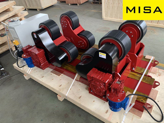 HGZ-30 Self - Aligning Tank Vessel Welding Rotator With PU Wheels And 2.2kw Motor