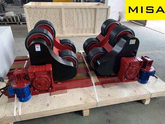 HGZ-30 Self - Aligning Tank Vessel Welding Rotator With PU Wheels And 2.2kw Motor