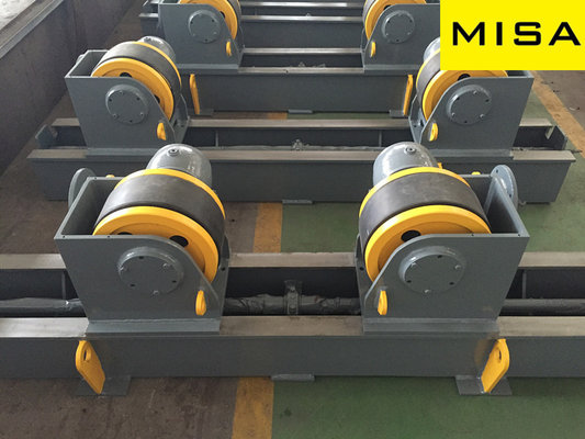 Manual Lead Screw Adjustment Welding Turning Rolls With 2 x 0.55kw For Rubber Vessel