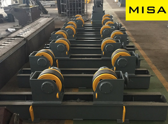 Manual Lead Screw Adjustment Welding Turning Rolls With 2 x 0.55kw For Rubber Vessel