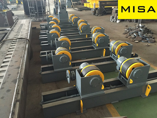 Manual Lead Screw Adjustment Welding Turning Rolls With 2 x 0.55kw For Rubber Vessel