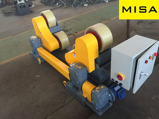 Self Aligning Tank Welding Rotator , Pipe Rotator Welding Motor Driven, PU Wheels