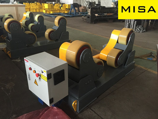 Self Aligning Tank Welding Rotator , Pipe Rotator Welding Motor Driven, PU Wheels