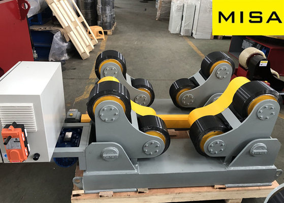 10 Ton Manual Moving Self Aligning Welding Turning Rolls With 0.75kw Motor