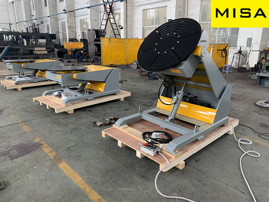 3,000kg Bearing 1.5kw 0.5rpm Overtuning Hydraulic Welding Positioner