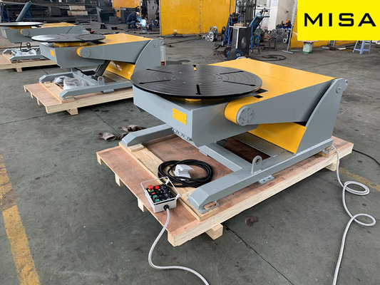 3,000kg Bearing 1.5kw 0.5rpm Overtuning Hydraulic Welding Positioner