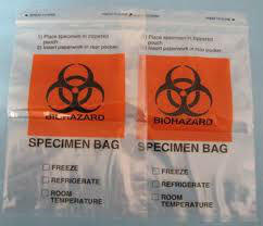 lab bag , Biohazard specimen transport bag