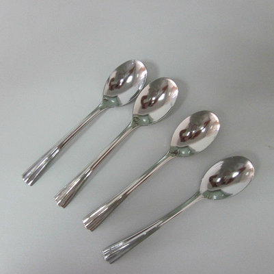 plastic spoon，plastic tableware，disposable spoon,  plastic silver cutlery