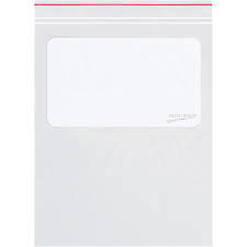 Reclosable Poly Bags with Label Panel