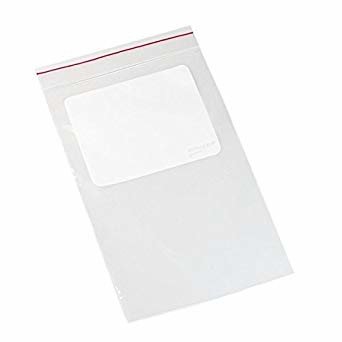 Reclosable Poly Bags with Label Panel