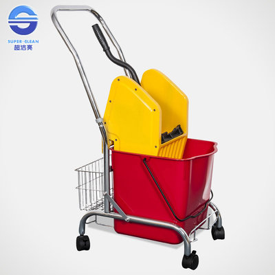 Hotel House Keeping Down Press Mop Wringer Bucket Mopping Trolley 7.5KG