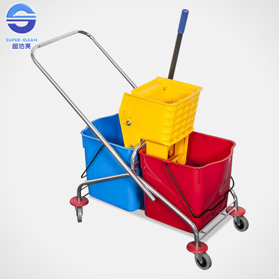 60L Side Press Wringer Industrial Mop Bucket with Smooth Surface