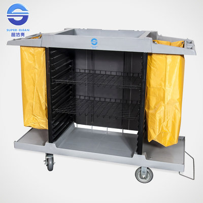 Large Guest Wheeled Room Service Trolley Multifunction Serving Carts