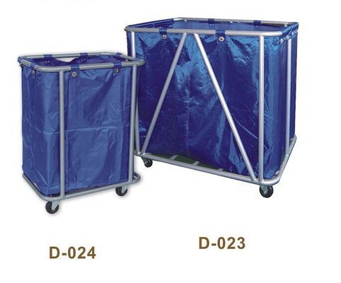 Blue Big / Medium Hotel Laundry Trolley With Four Wheels , 98*58*89cm