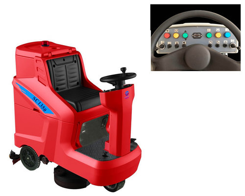 Floor Scrubbing Machine With Single / Double Brush , Battery Type