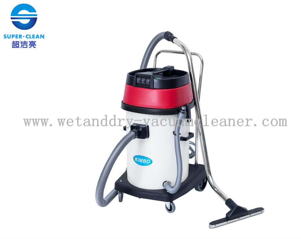 3000W Commercial Wet and Dry Vacuum Cleaner 60L Plastic Tank Three Motors