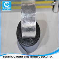 1.0mm-4.0mm aluminum foil self adhesive bitumen flashing tape for roofing/ waterproofing/sealing